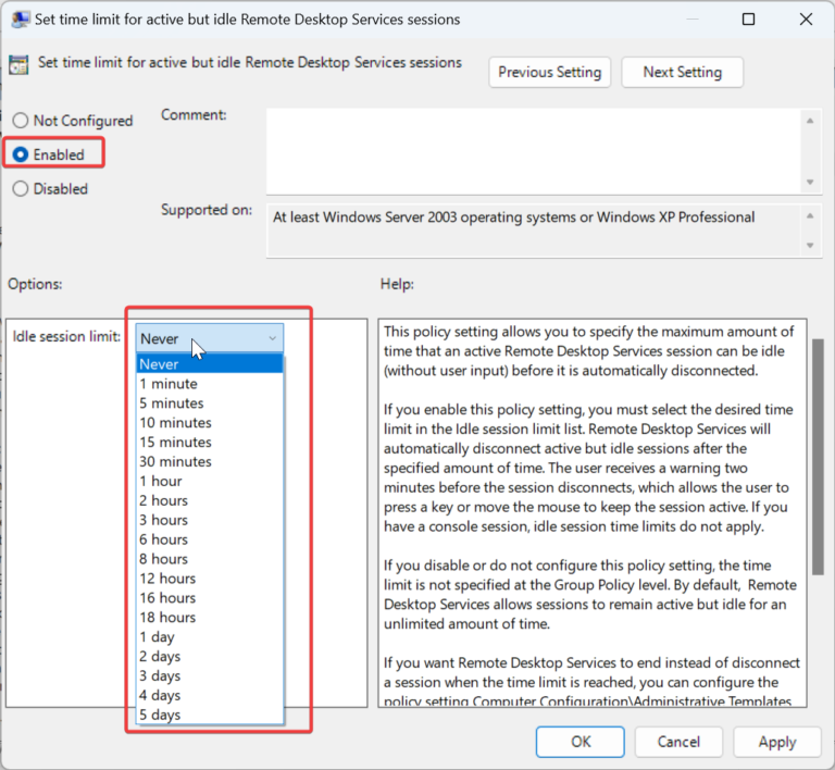 How to increase the RDP session time limit in Windows 11? - Technoresult