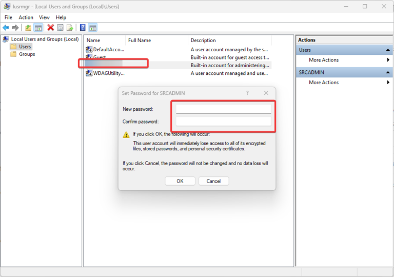 How to Reset Local User Account Password in Windows 11? - Technoresult