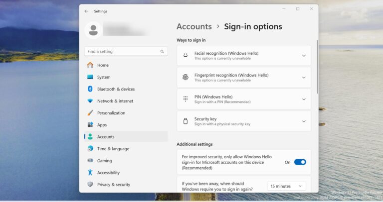 How to Set Windows Hello Face as a Default Sign-in in Windows 11 ...
