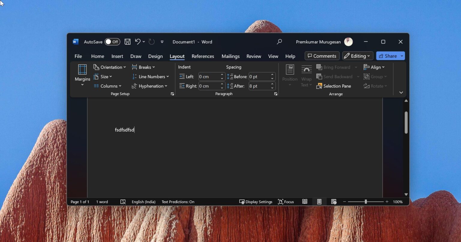 Fix MS Word Starts from the Middle of the Page - Technoresult