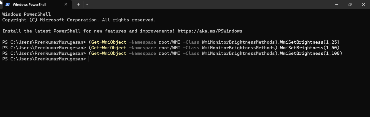 How to Adjust Brightness using PowerShell in Windows 11? - Technoresult