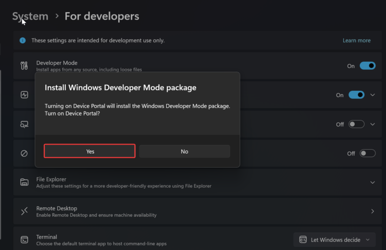 How to Enable Device Portal on Windows 11? - Technoresult