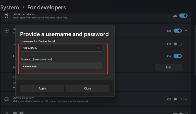 How to Enable Device Portal on Windows 11? - Technoresult
