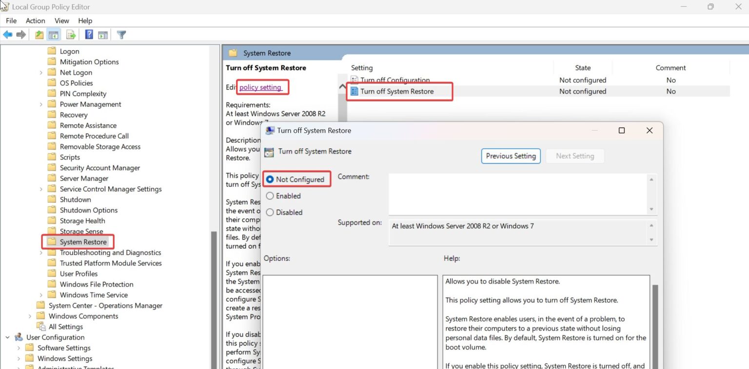 How to fix System Restore greyed out in Windows 11? - Technoresult