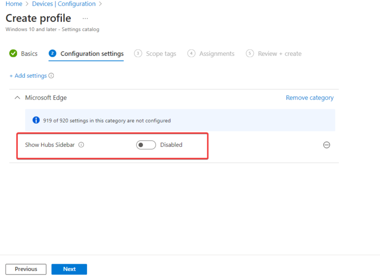 How to Disable the Microsoft Edge Sidebar using Microsoft Intune ...
