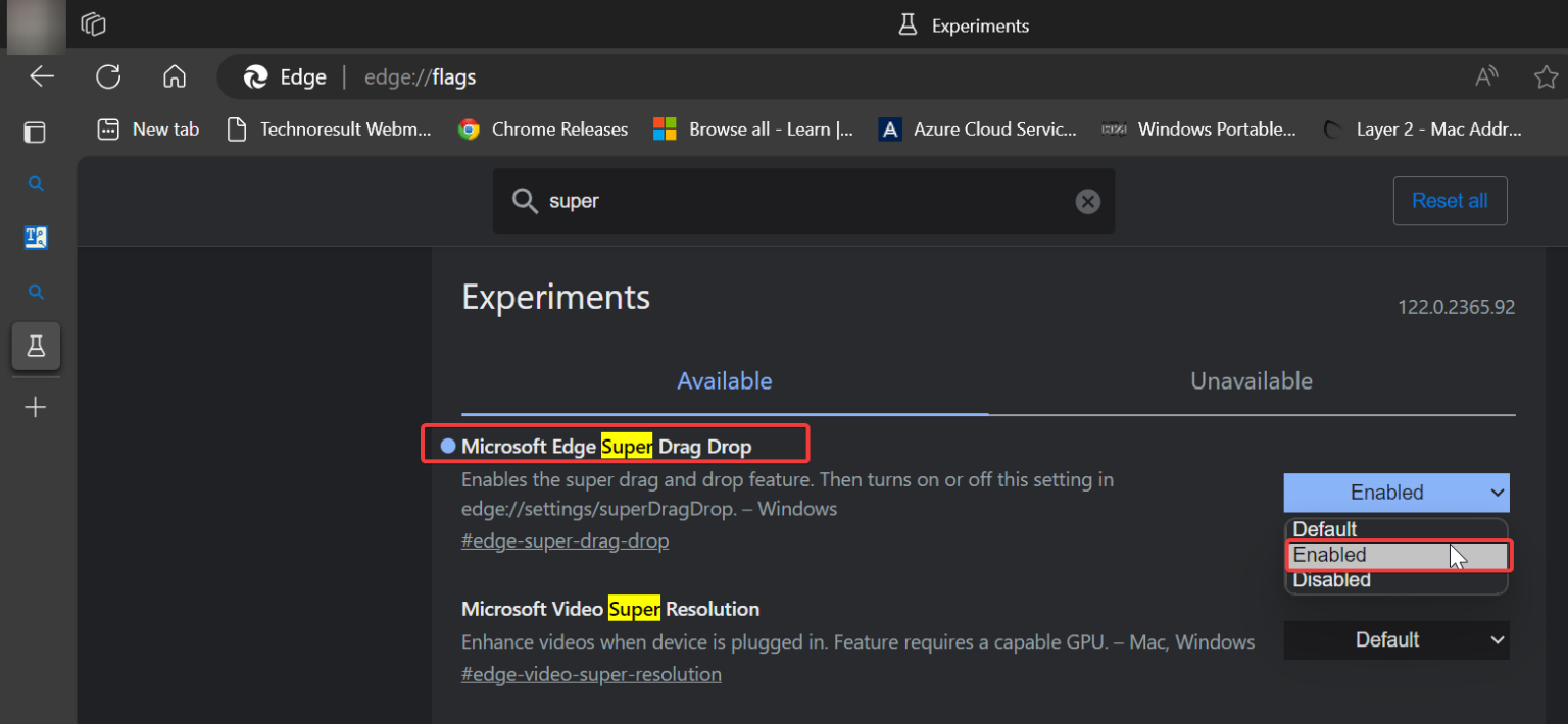 How to Enable Super Drag and Drop mode in Microsoft Edge? - Technoresult