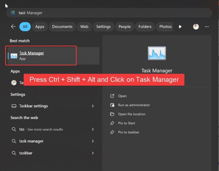 Reset Task Manager to default settings in Windows 11 - Technoresult
